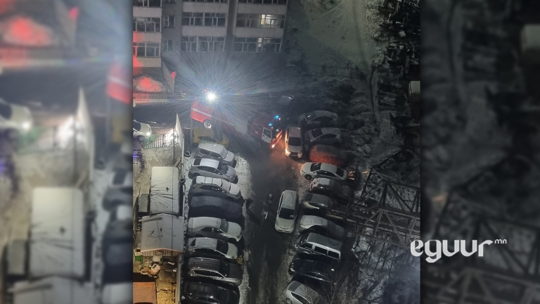 "Голден парк" хотхонд түймэр гарч, галын машин орж чадалгүй цаг болжээ - Eguur.MN