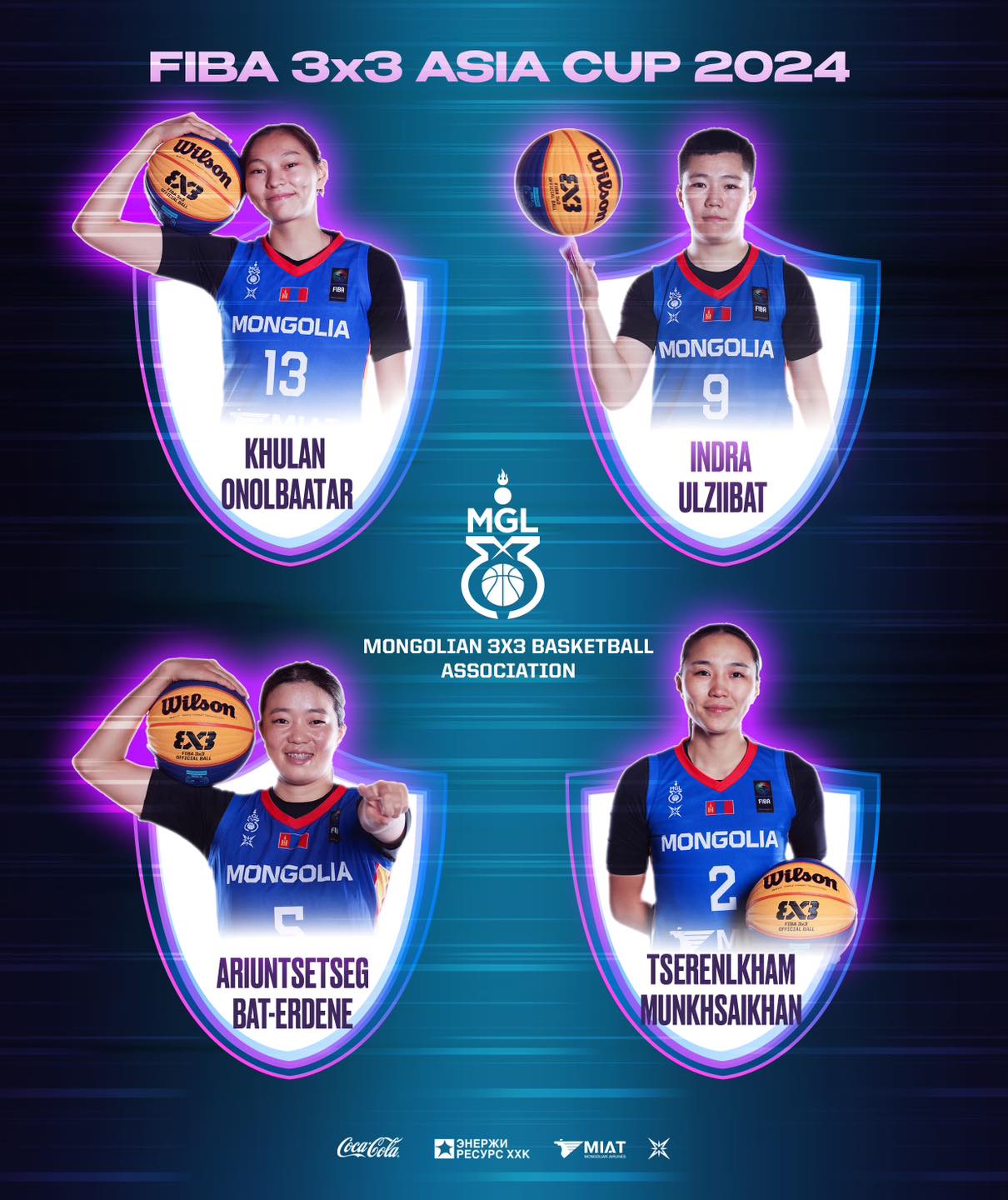 3x3 Азийн хоёр удаагийн аварга Монголын эрэгтэй шигшээ баг өнөөдөр