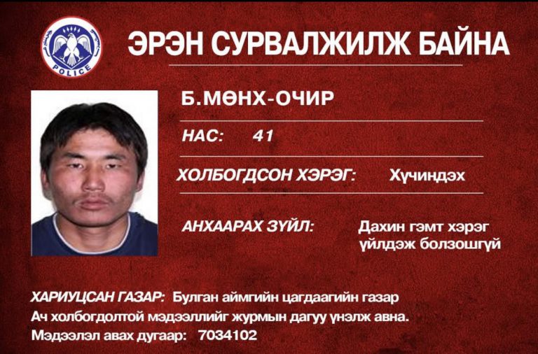 Хүчингийн гэмт хэрэг үйлдээд зугтсан 55, 41 настай иргэдийг эрэн сурвалжилж байна - Eguur.MN